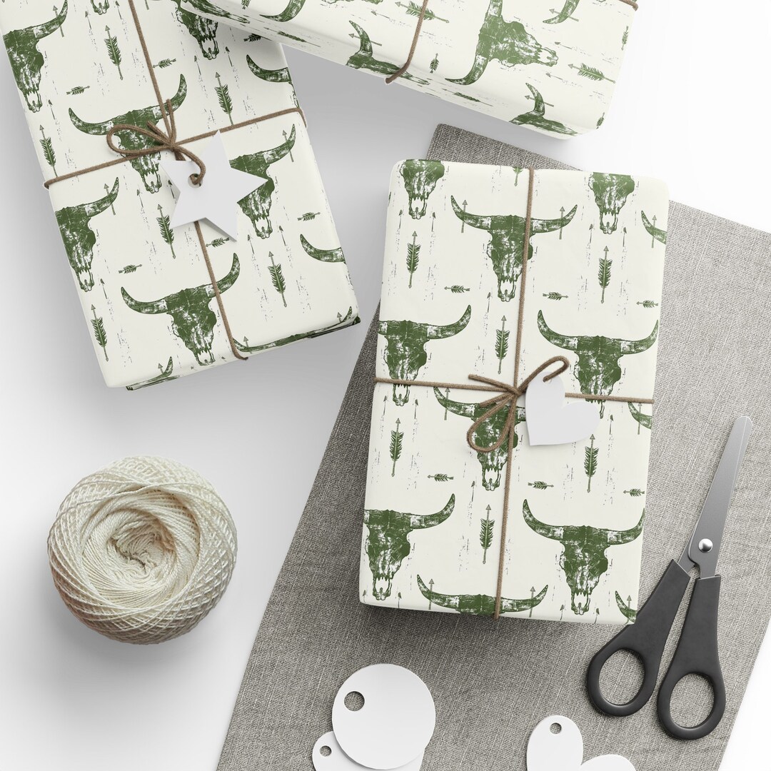 Longhorn Wrapping Papers, Longhorn Birthday Gifts Wrapping Paper ...