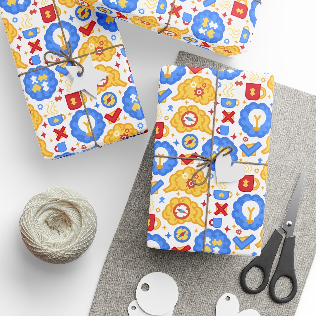 Creative Brain Idea Wrapping Papers, Brain Gifts Wrapping Paper ...