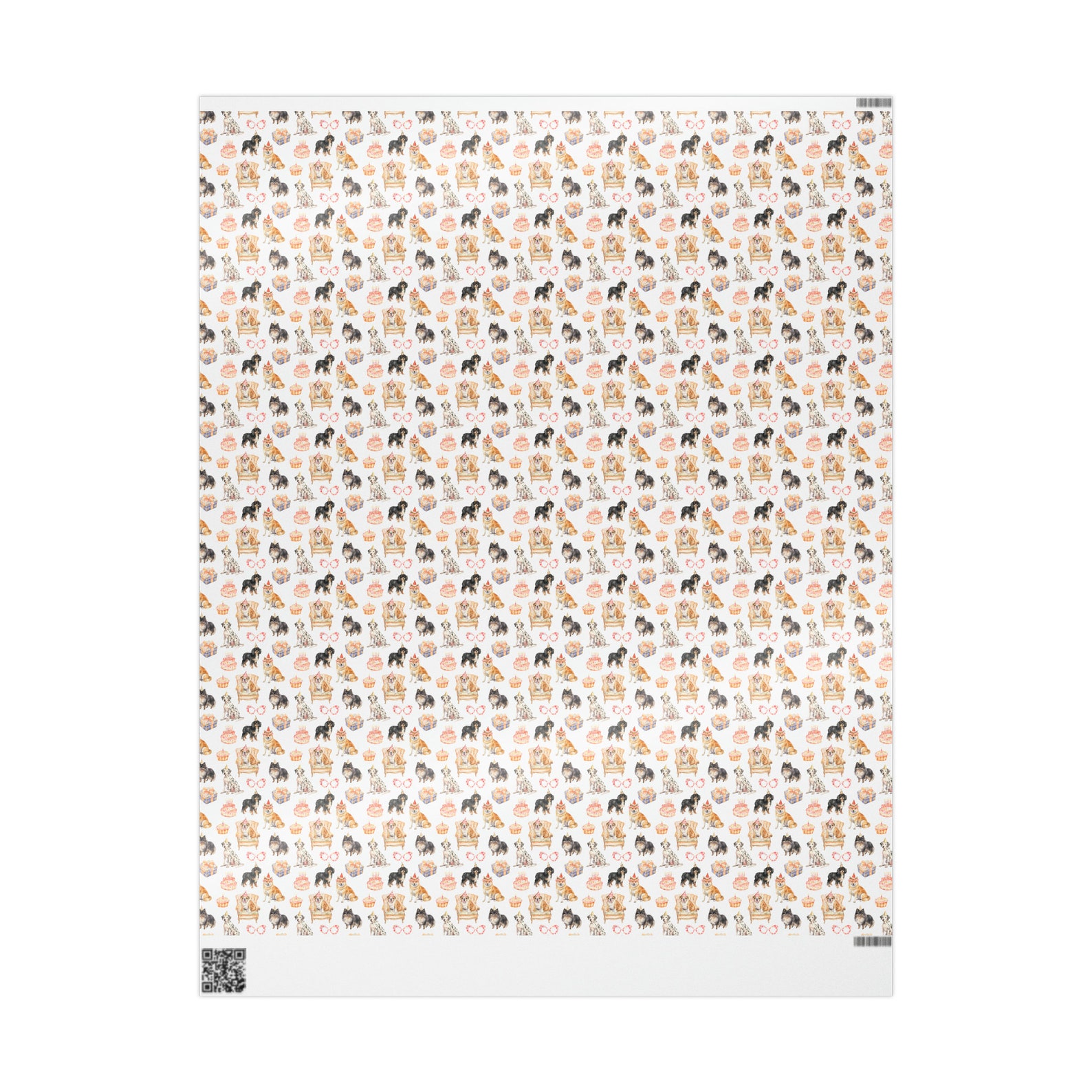 Dog Wrapping Paper Roll, Birthday Dog Gift Wrapping Paper, Dog Birthday ...