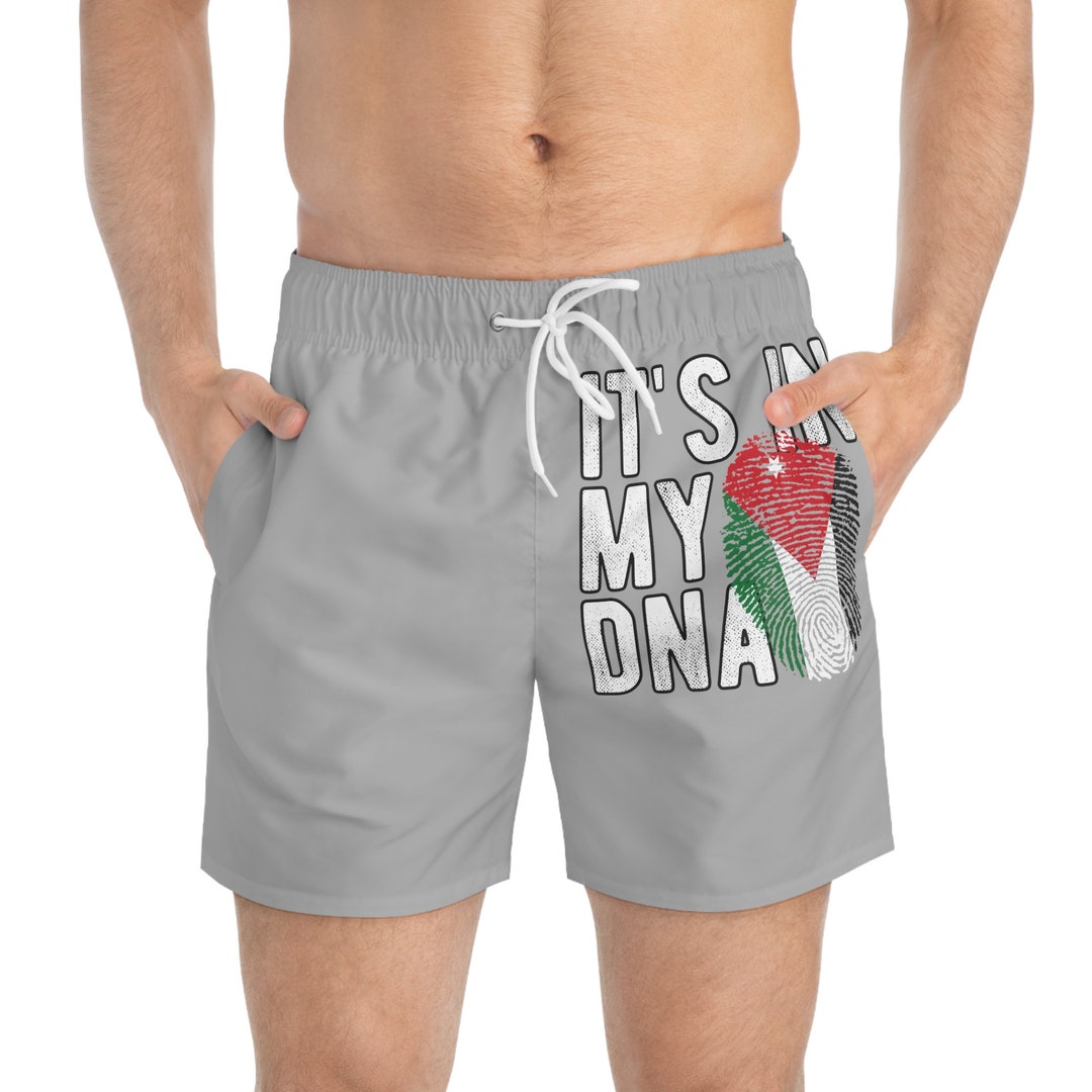 It's in My DNA Jordan Flag Swim Trunks - Etsy