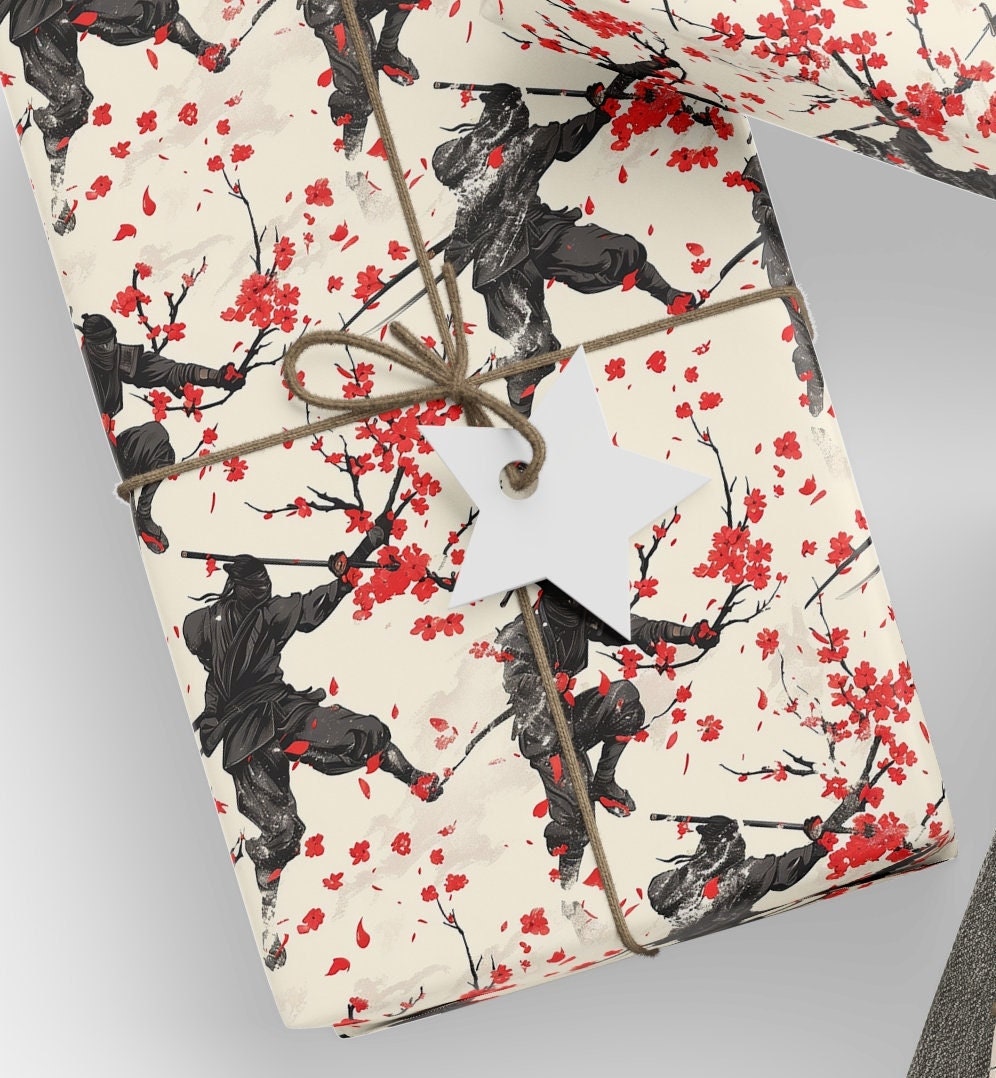 Ninja Wrapping Papers, Ninja Warriors Gifts Wrapping Paper, Ninja ...
