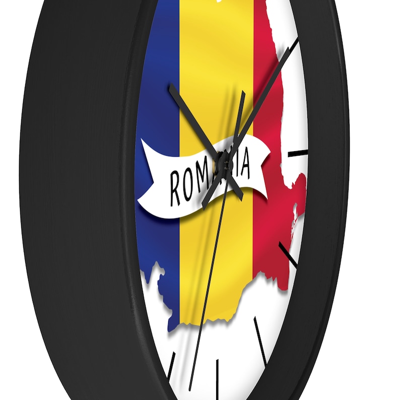 Romania Wall Clock, Romania Flag Wall Clock, Romania Flag Clock 10" - Etsy