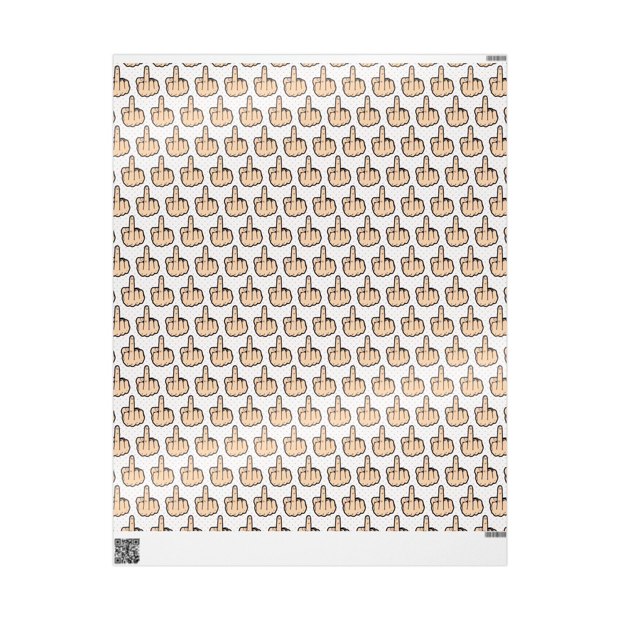 Middle Finger Wrapping Paper Roll, Funny Middle Finger Gift Wrapping ...