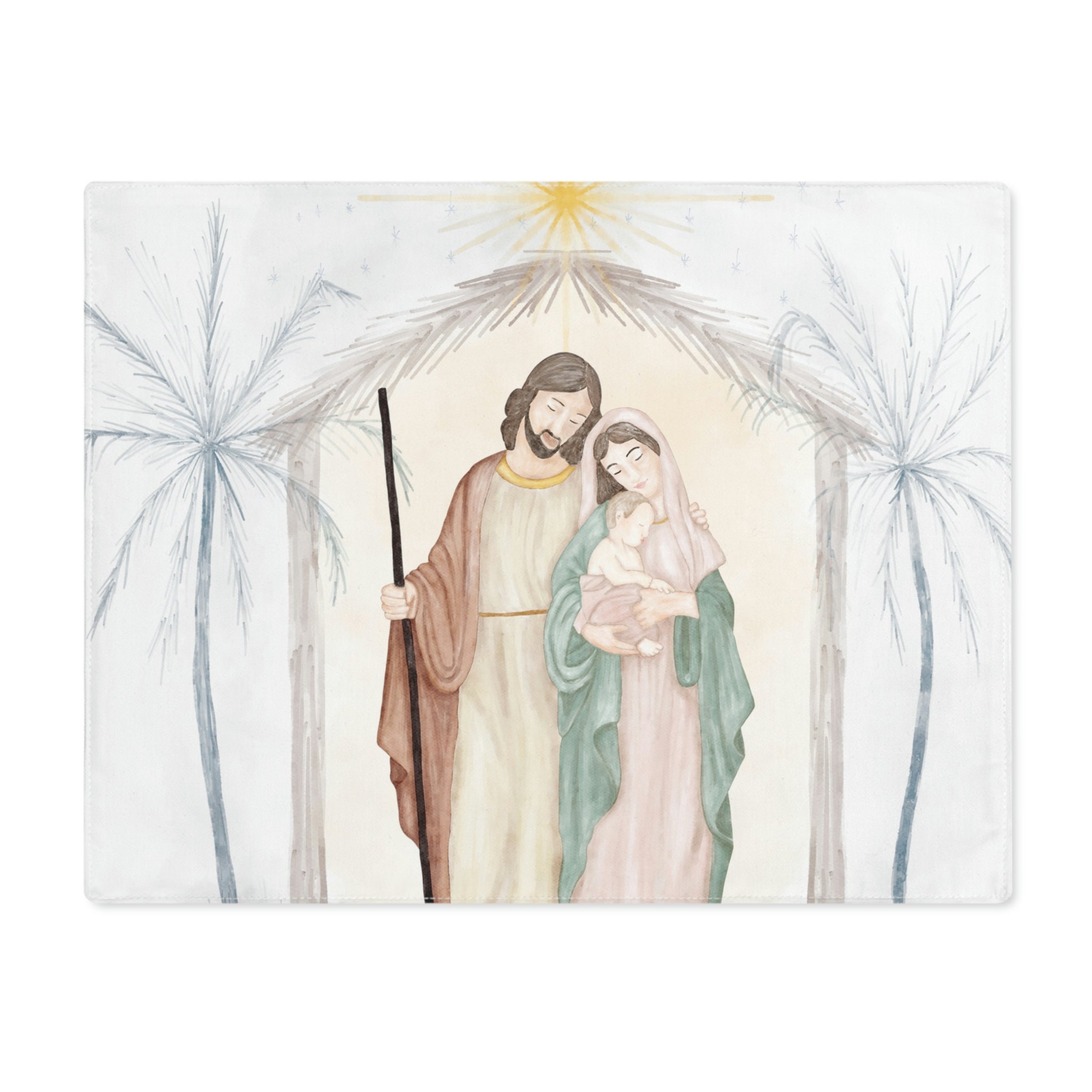Christmas Nativity Placemat, Religious Christmas Placemat, Religious ...