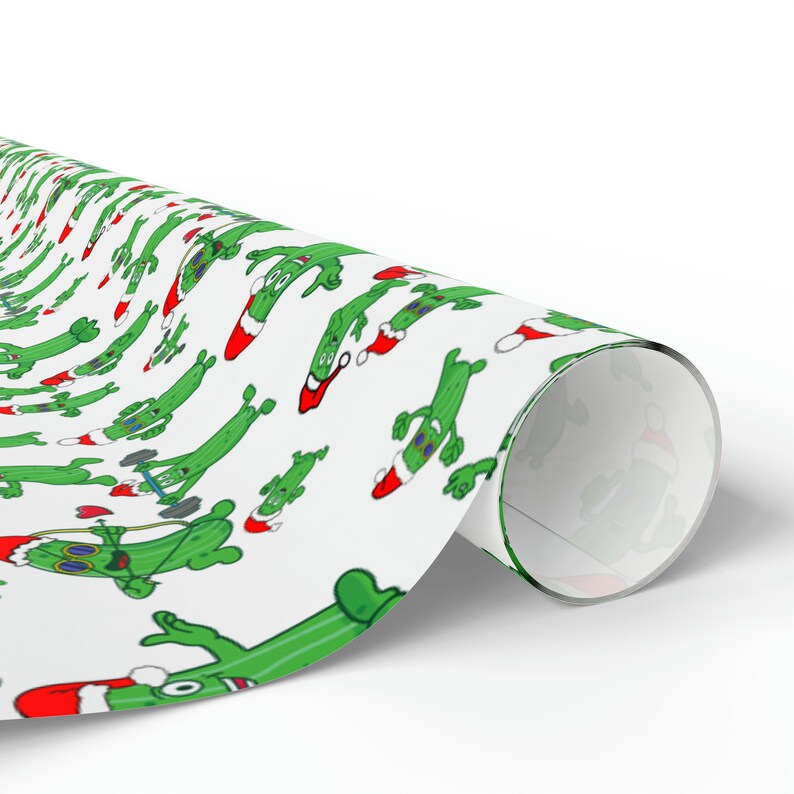 Pickle Gift Wrapping Papers, Santa Pickle Gift Wrapping Paper ...