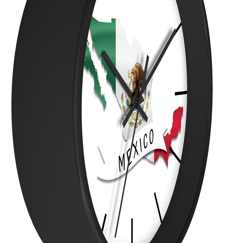 Mexico Flag Wall Clock, Mexico Map Clock, Mexico Inspired Gifts, Mexico ...