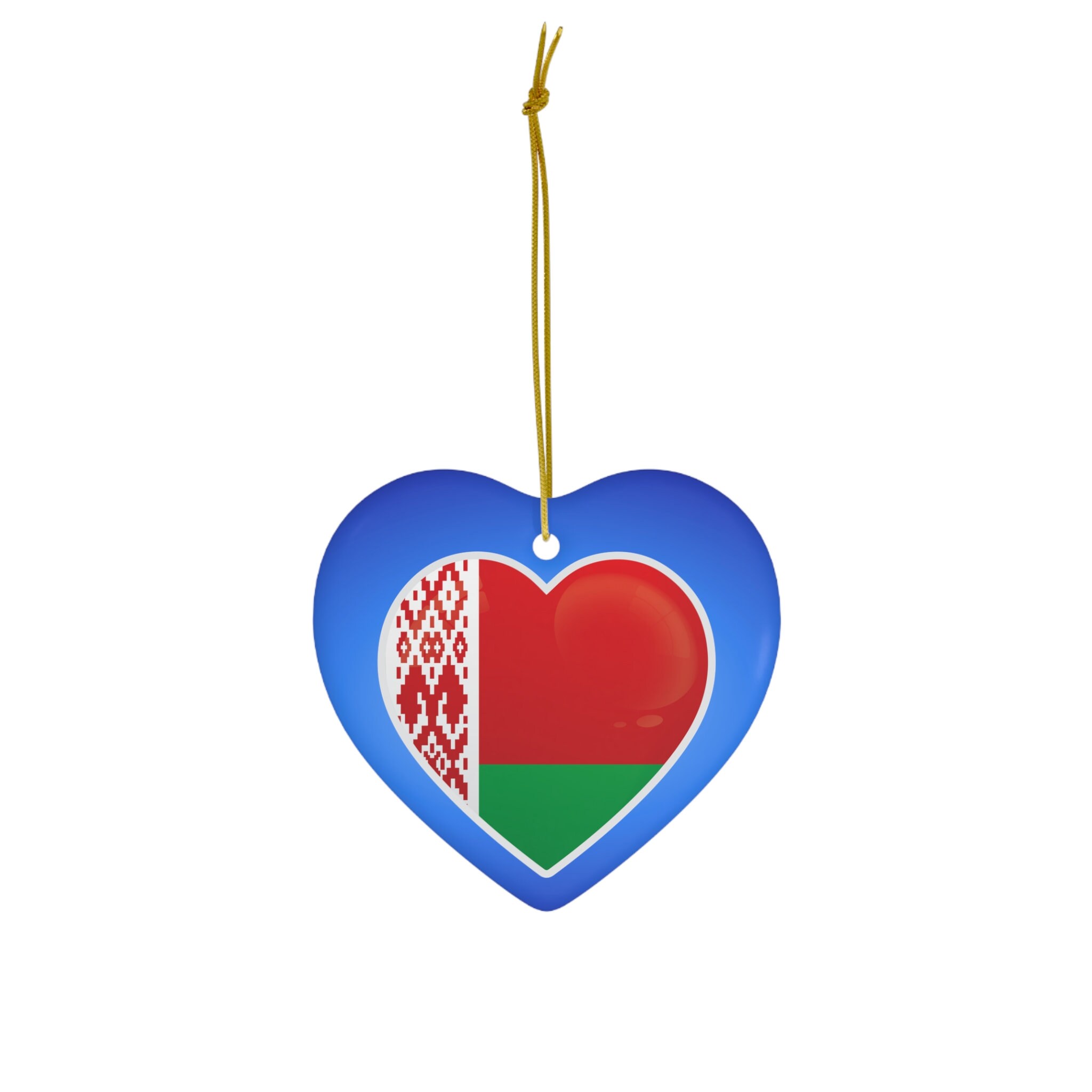 Belarus Christmas Ornaments, Belarus Flag Ceramic Ornament, Belarus ...