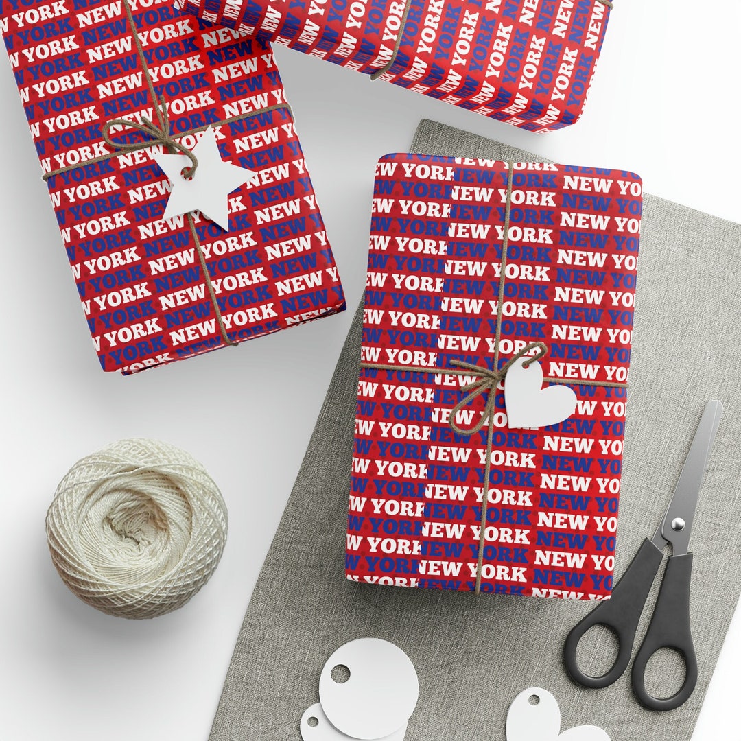 New York Wrapping Paper Roll, New York Gifts, New York Birthday Gift ...