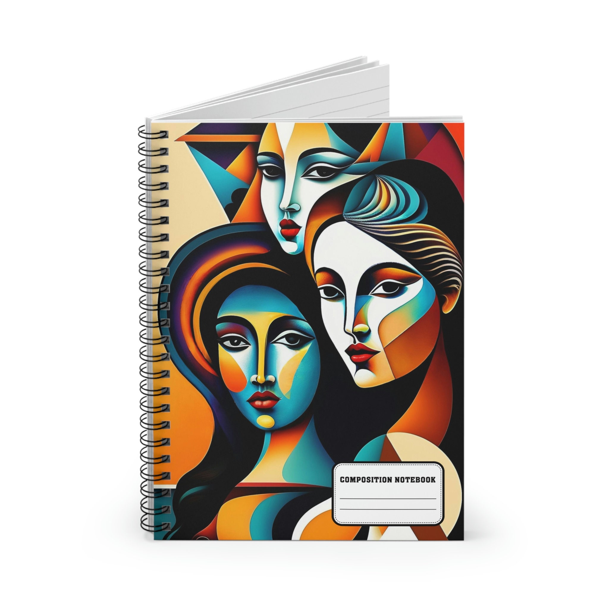 Picasso Art Print Composition Spiral Notebook - Ruled Line, Pablo ...