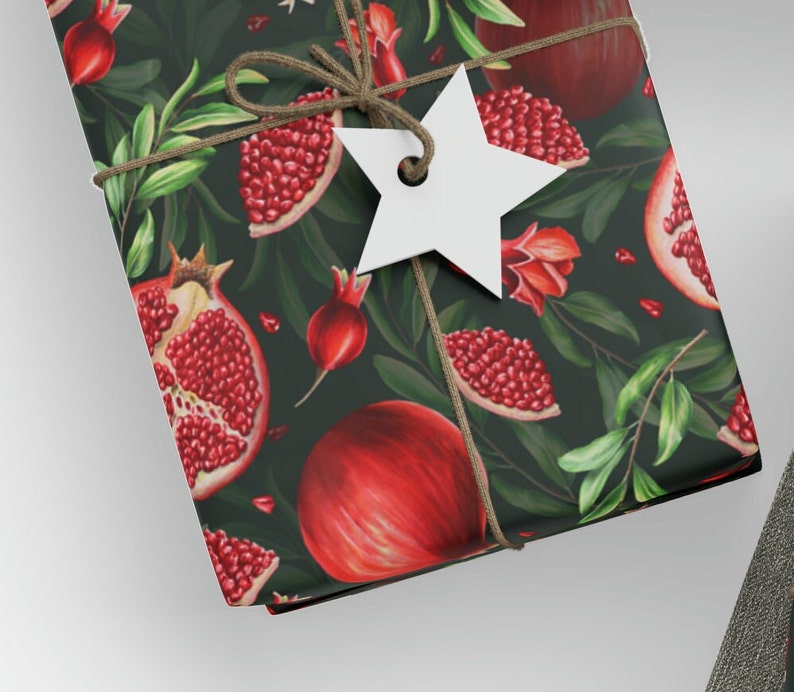Pomegranate Gift Wrapping Paper Roll, Pomegranate Wrapping Paper ...
