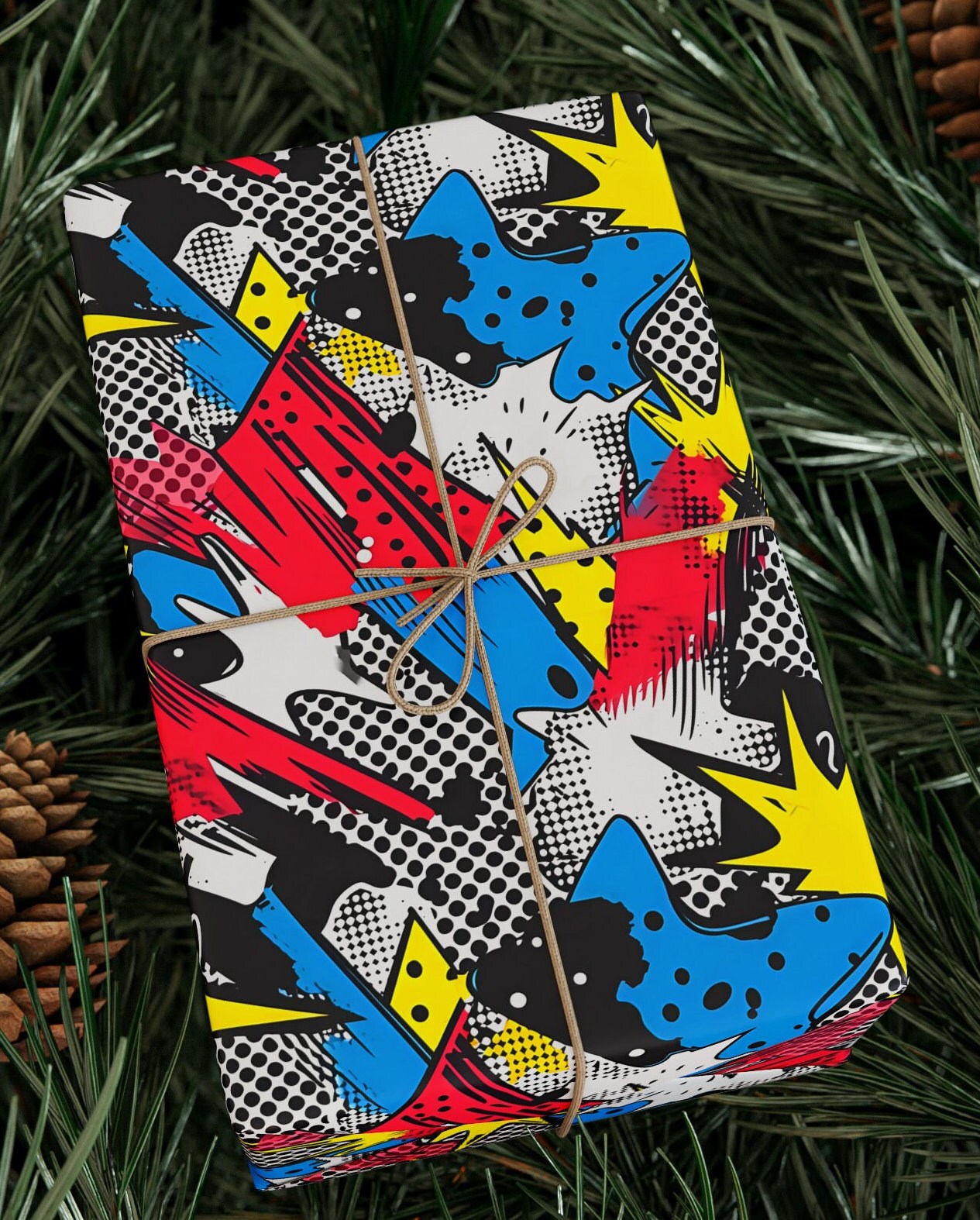 Comic Pop Gift Wrapping Paper Roll, Pop Gifts Wrapping Paper, Comic ...