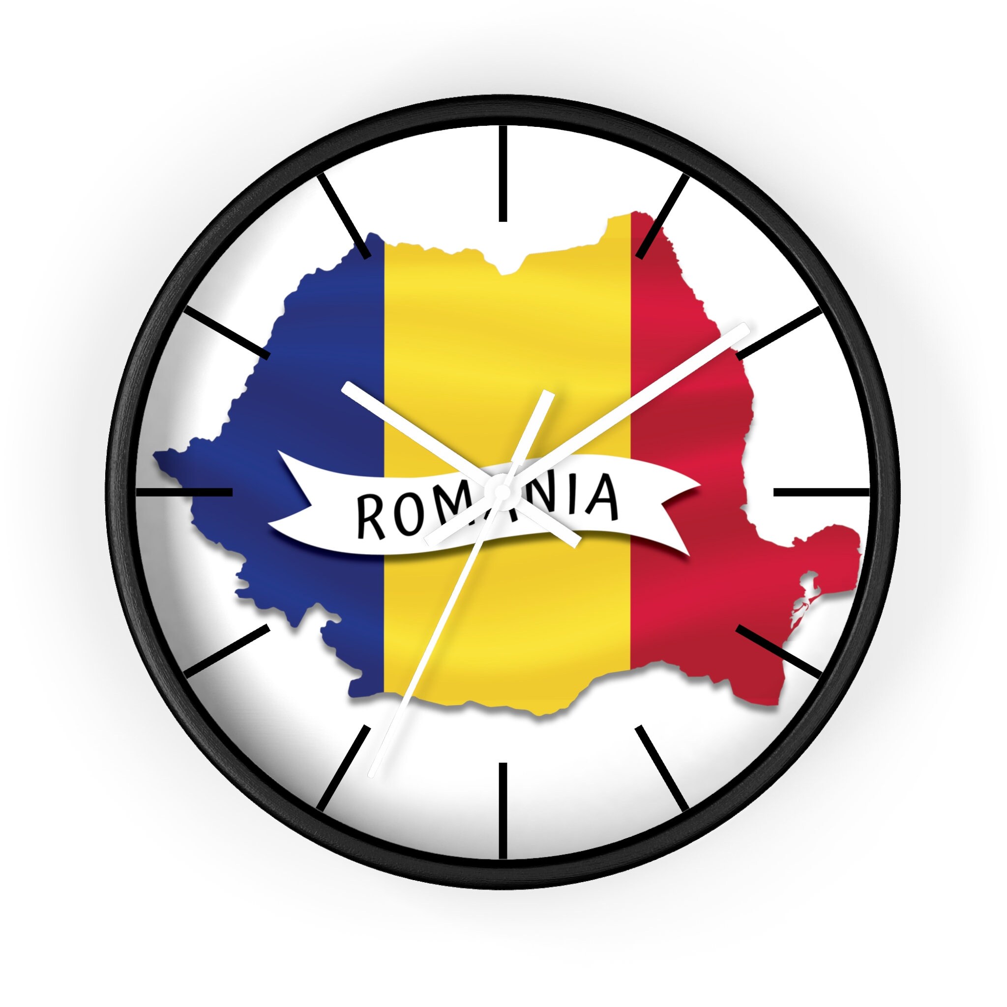 Romania Wall Clock, Romania Flag Wall Clock, Romania Flag Clock 10" - Etsy