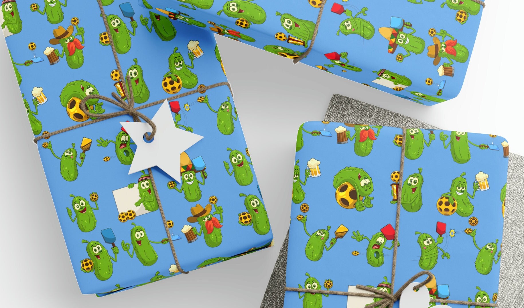 Pickle Gift Wrapping Paper Roll, Funny Pickle Gift Wrapping Paper ...