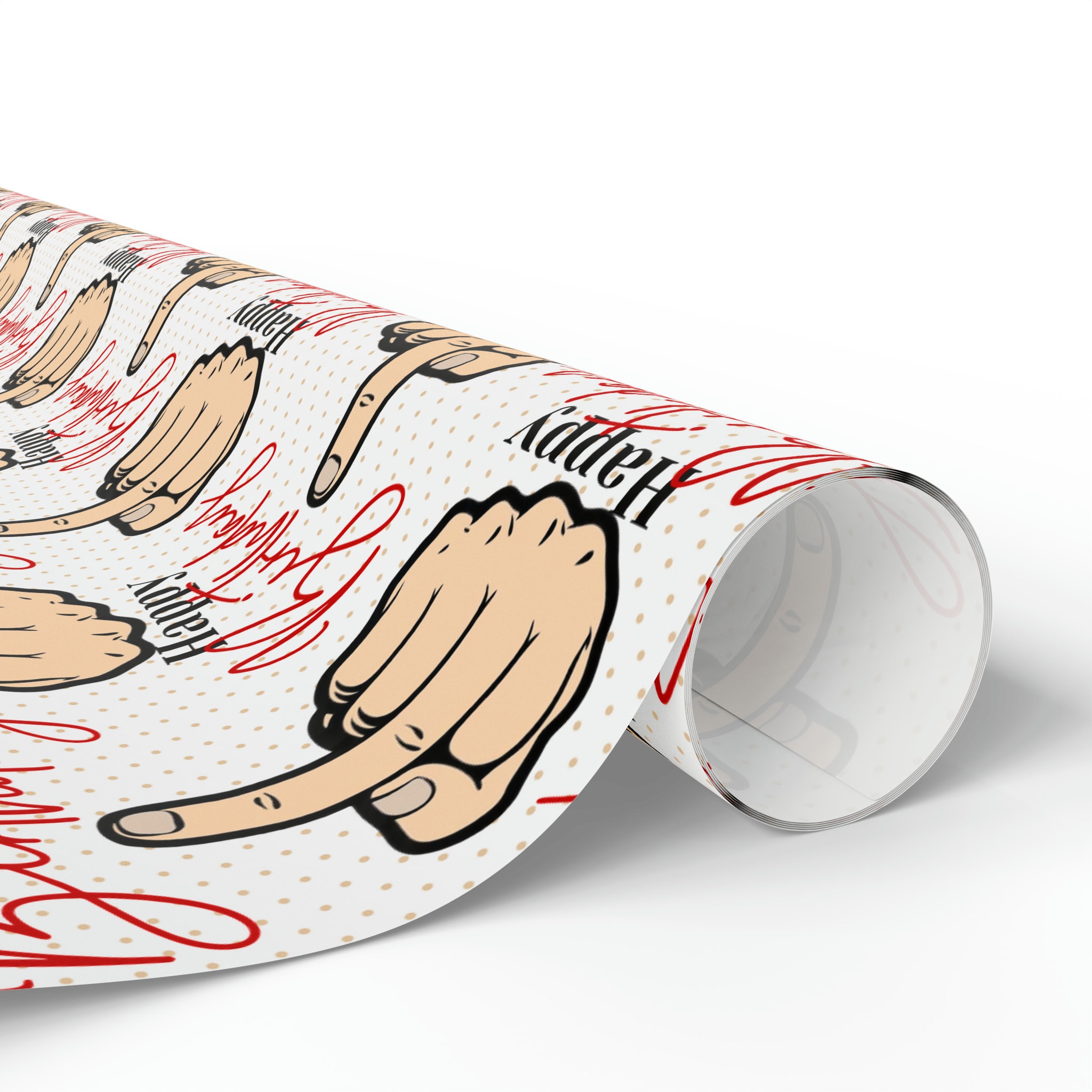 Middle Finger Birthday Gift Wrapping Paper Roll, Funny Middle Finger ...