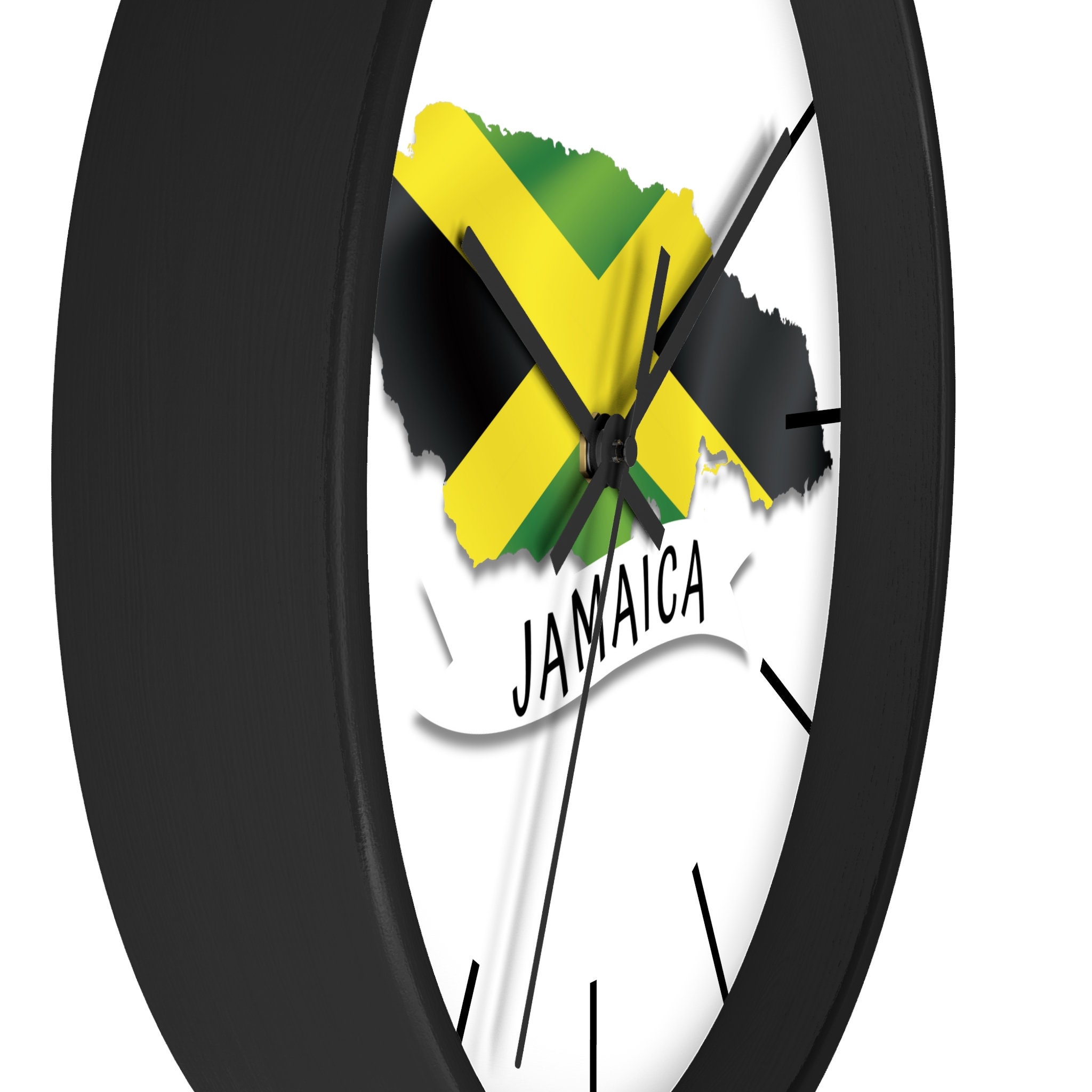 Jamaica Flag Wall Clock, Jamaica Map Clock, Jamaica Inspired Gifts ...