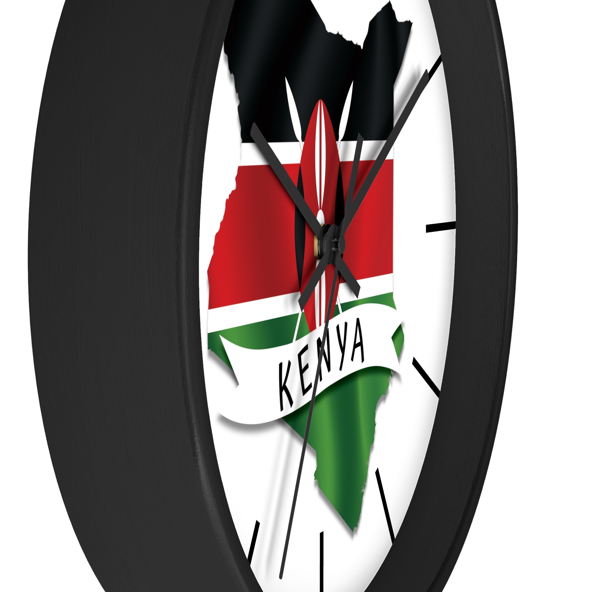 Kenya Flag Wall Clock, Kenya Map Clock, Kenya Inspired Gifts, Kenya ...