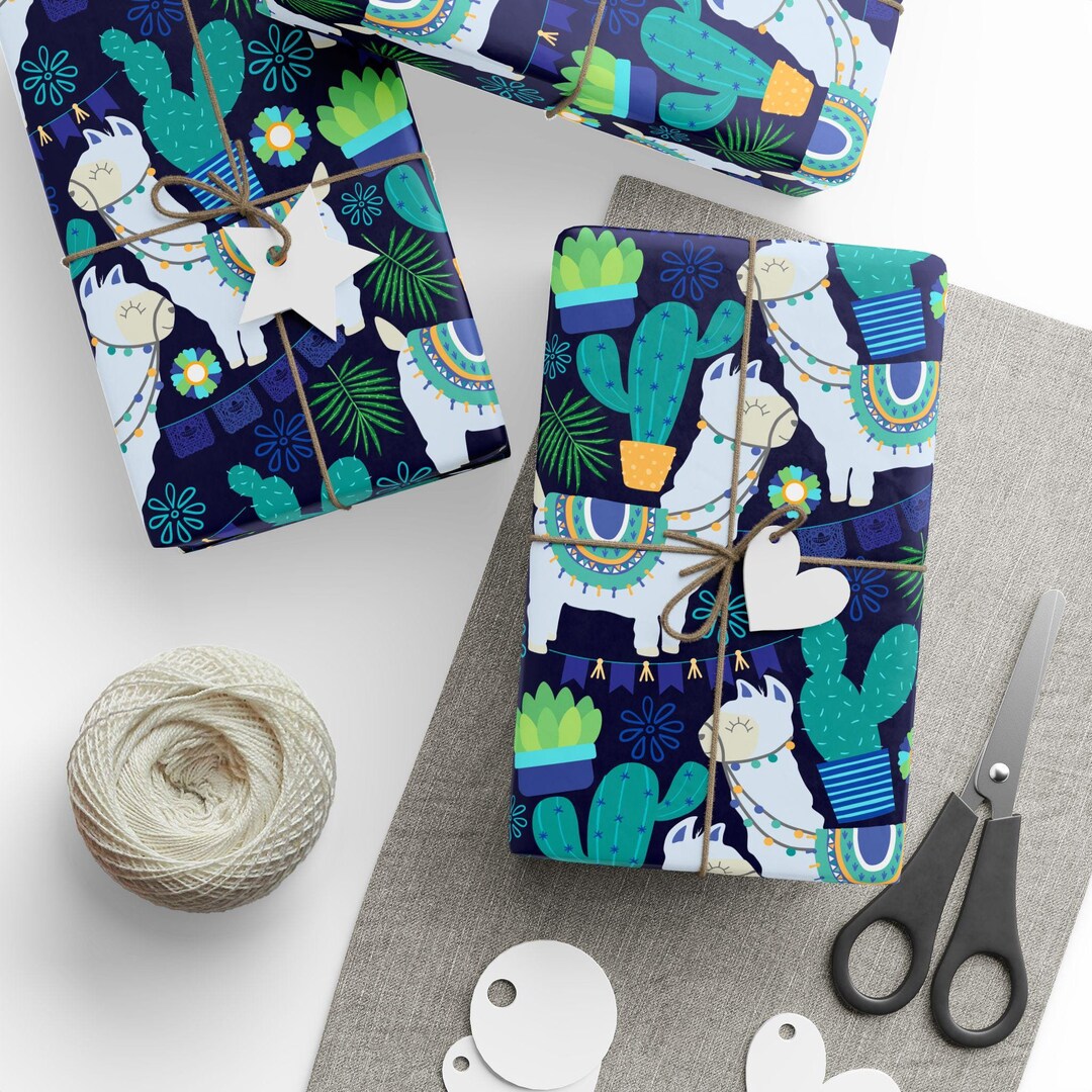 Llama Wrapping Paper Roll, Mexican Llama Wrapping Paper Roll, Llama ...