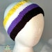 Non-binary Pride Flag Knitted Headband/earwarmer - Etsy