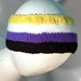 Non-binary Pride Flag Knitted Headband/earwarmer - Etsy