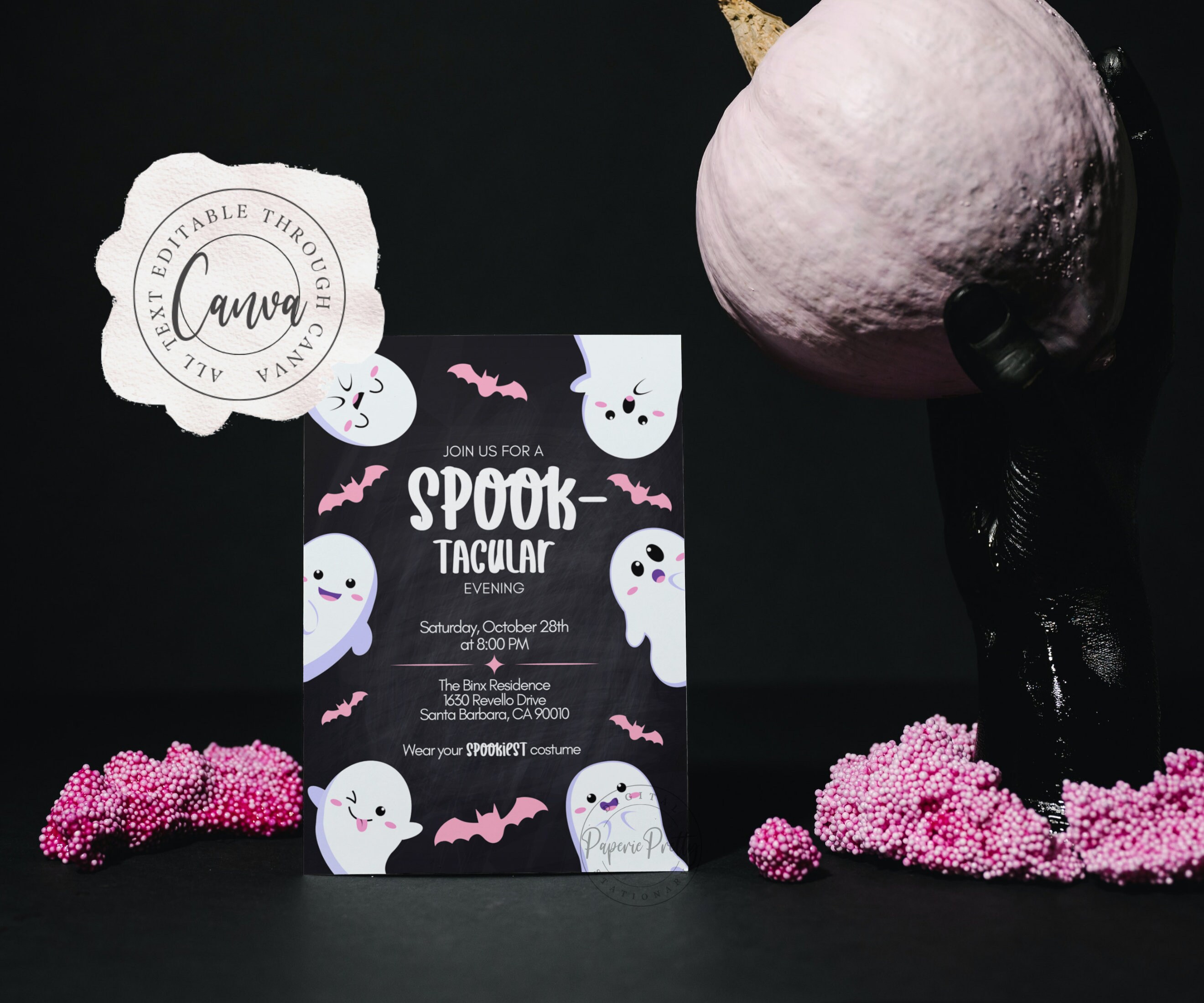 Halloween Spook-tacular Party Invitation, Digital Download October ...