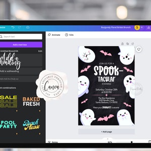 Halloween Spook-tacular Party Invitation, Digital Download October ...