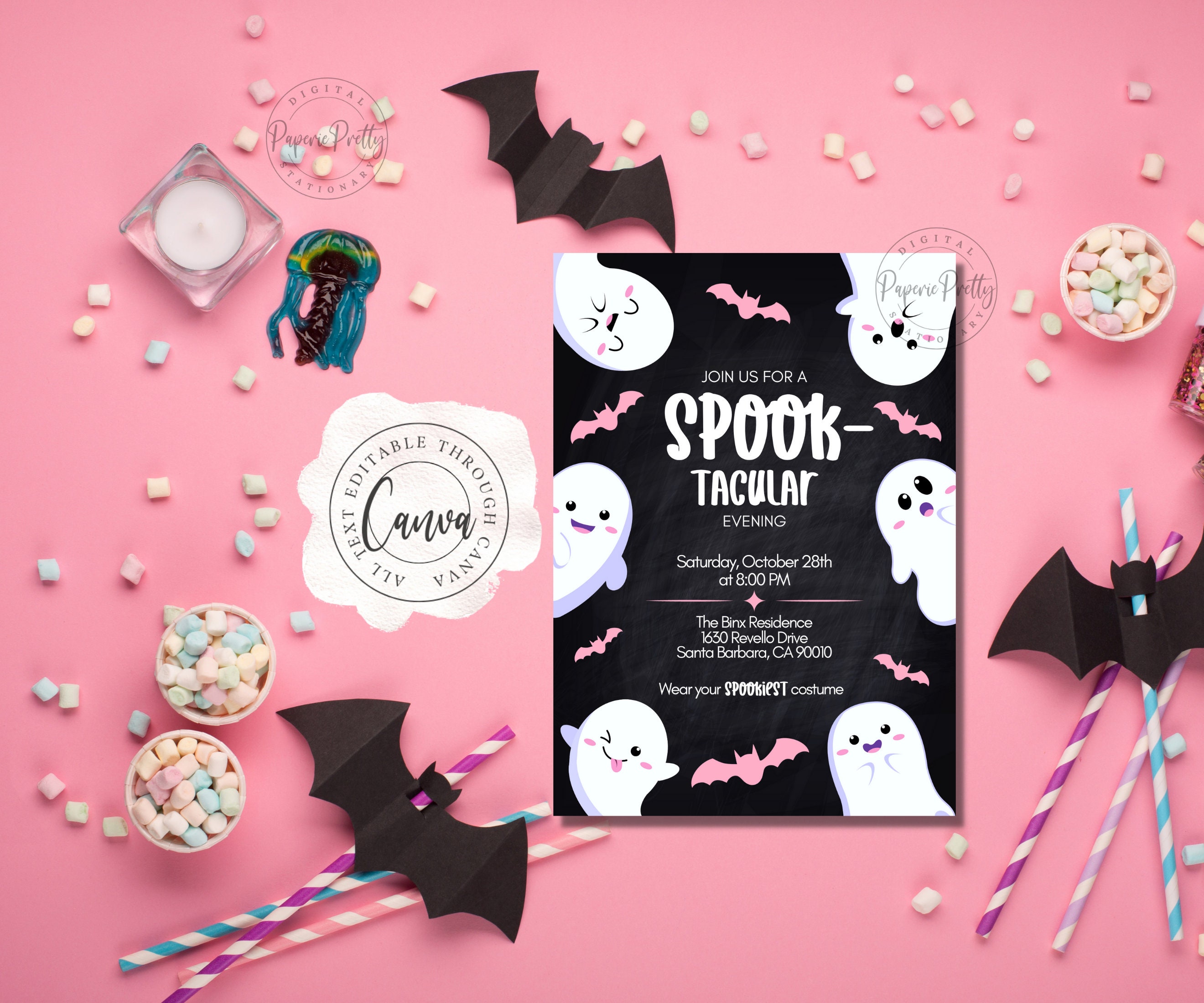 Halloween Spook-tacular Party Invitation, Digital Download October ...