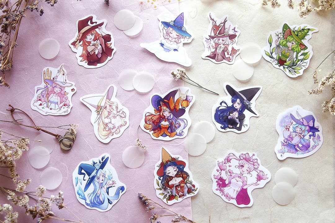 Magic Witch Academy Stickers (12 Items) | , Witch Stickers, Magical Art ...