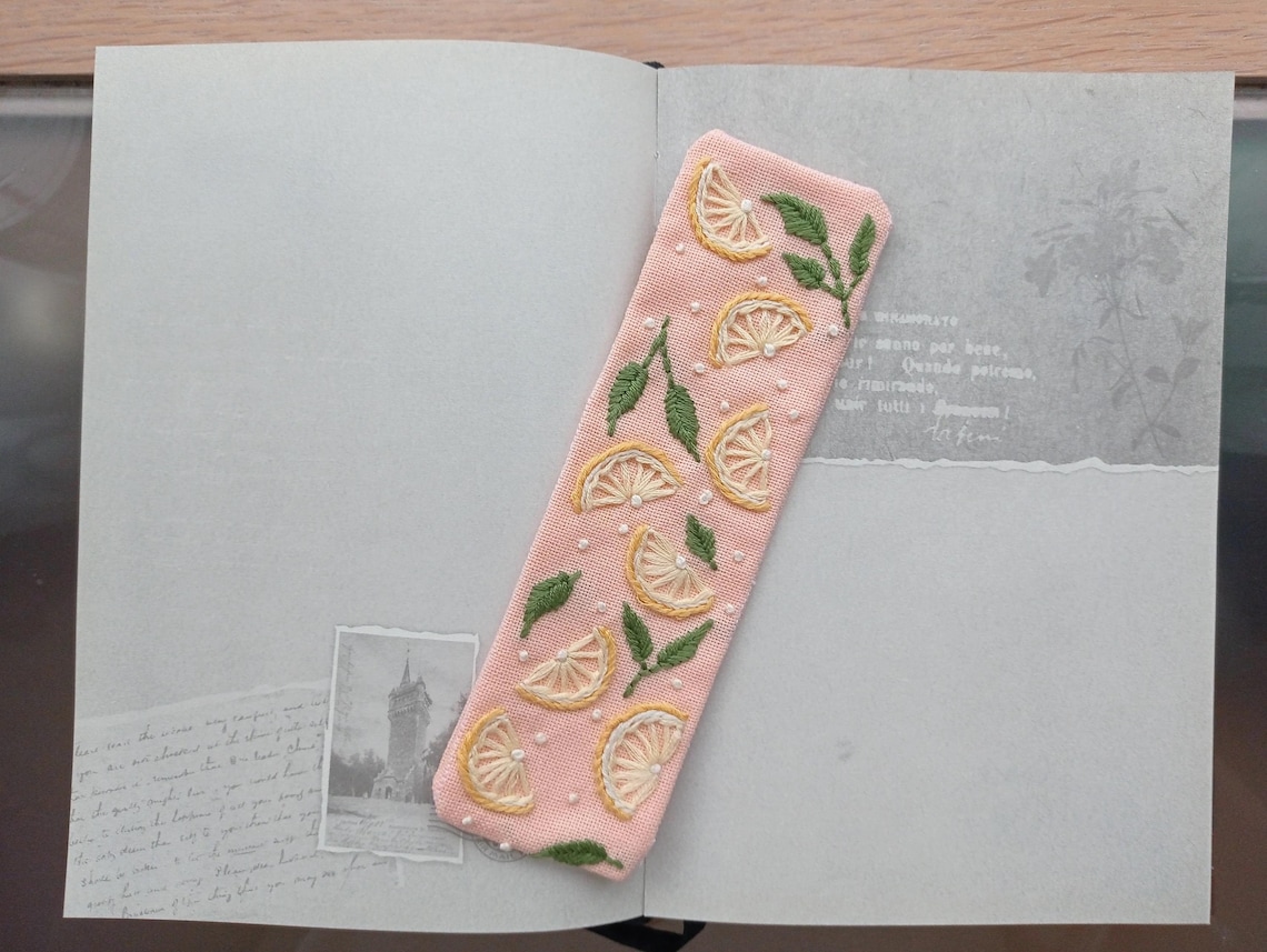 PDF Pattern Bookmark Citrus - Embroidery Designs - DIY Embroidered ...