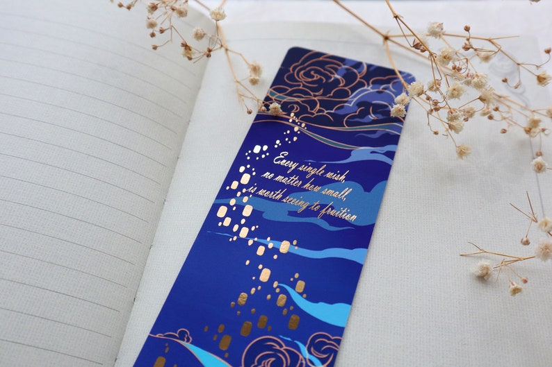 Foiled Genshin Impact Bookmark Lantern Rite Liyue Genshin - Etsy