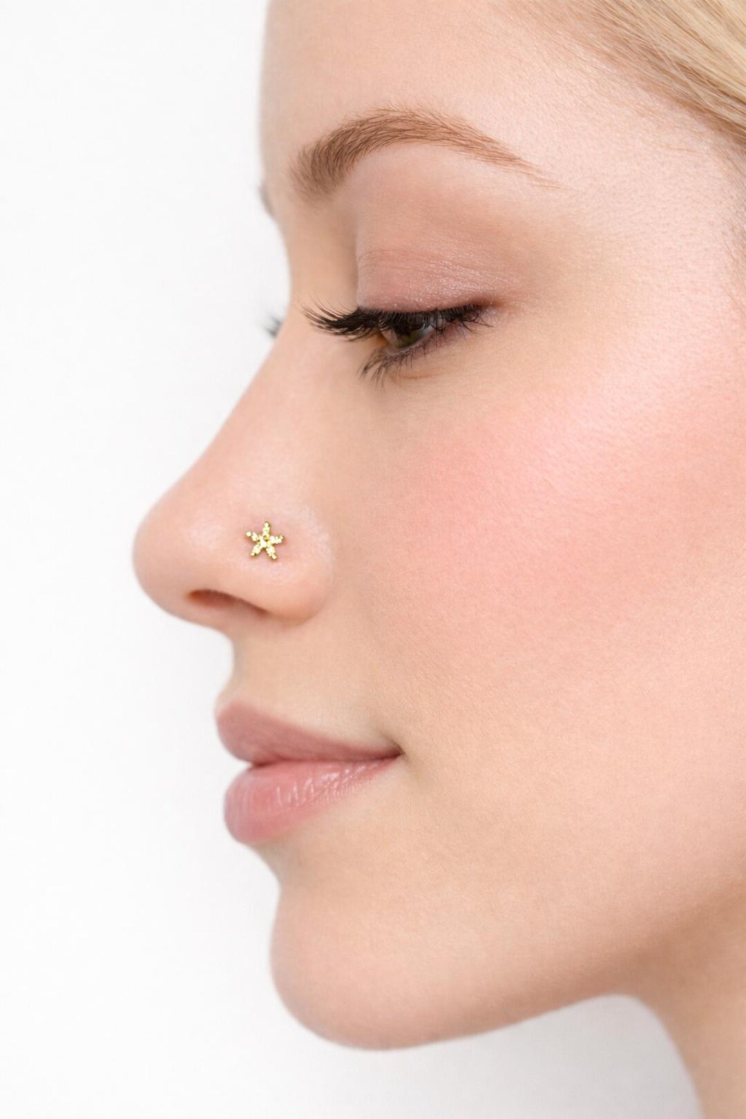 Gold Starfish Nose Stud: 18g Surgical Steel Nose Piercing - Etsy