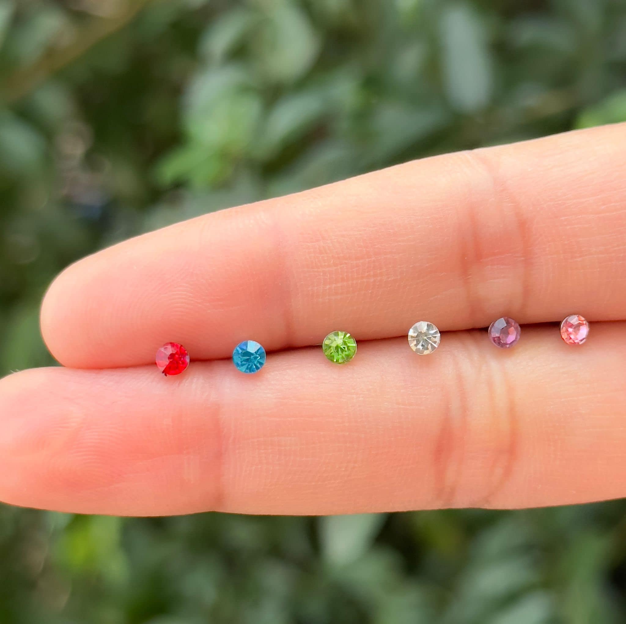 3mm Circle Nose Stud, Different Colours Nose Stud,ball End Nose Stud ...