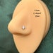 Tiny Silver Nose Stud: 20 Gauge Circle Nose Ring - Etsy