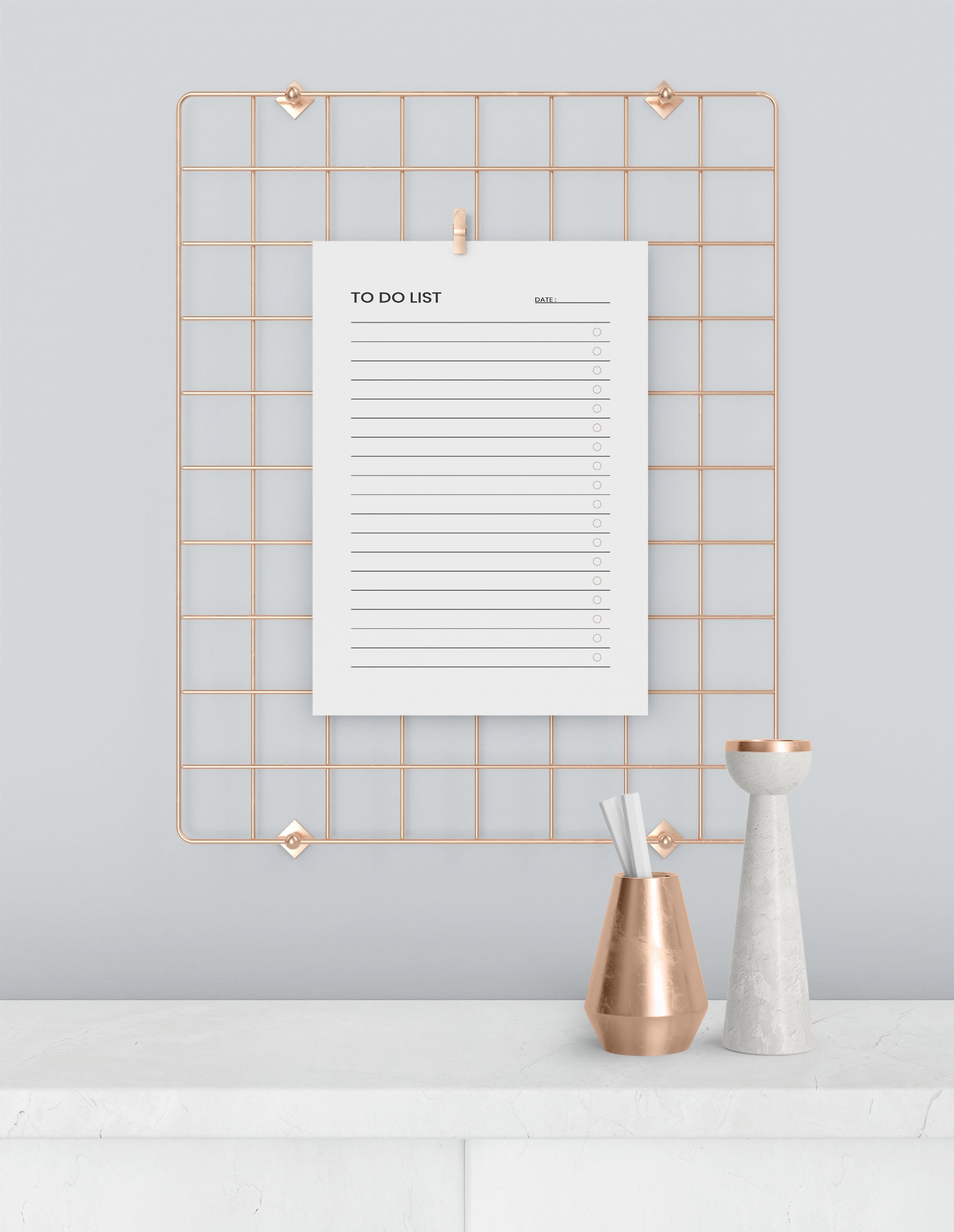 Printable Minimalist to Do List, Modern and Simple Planner ...