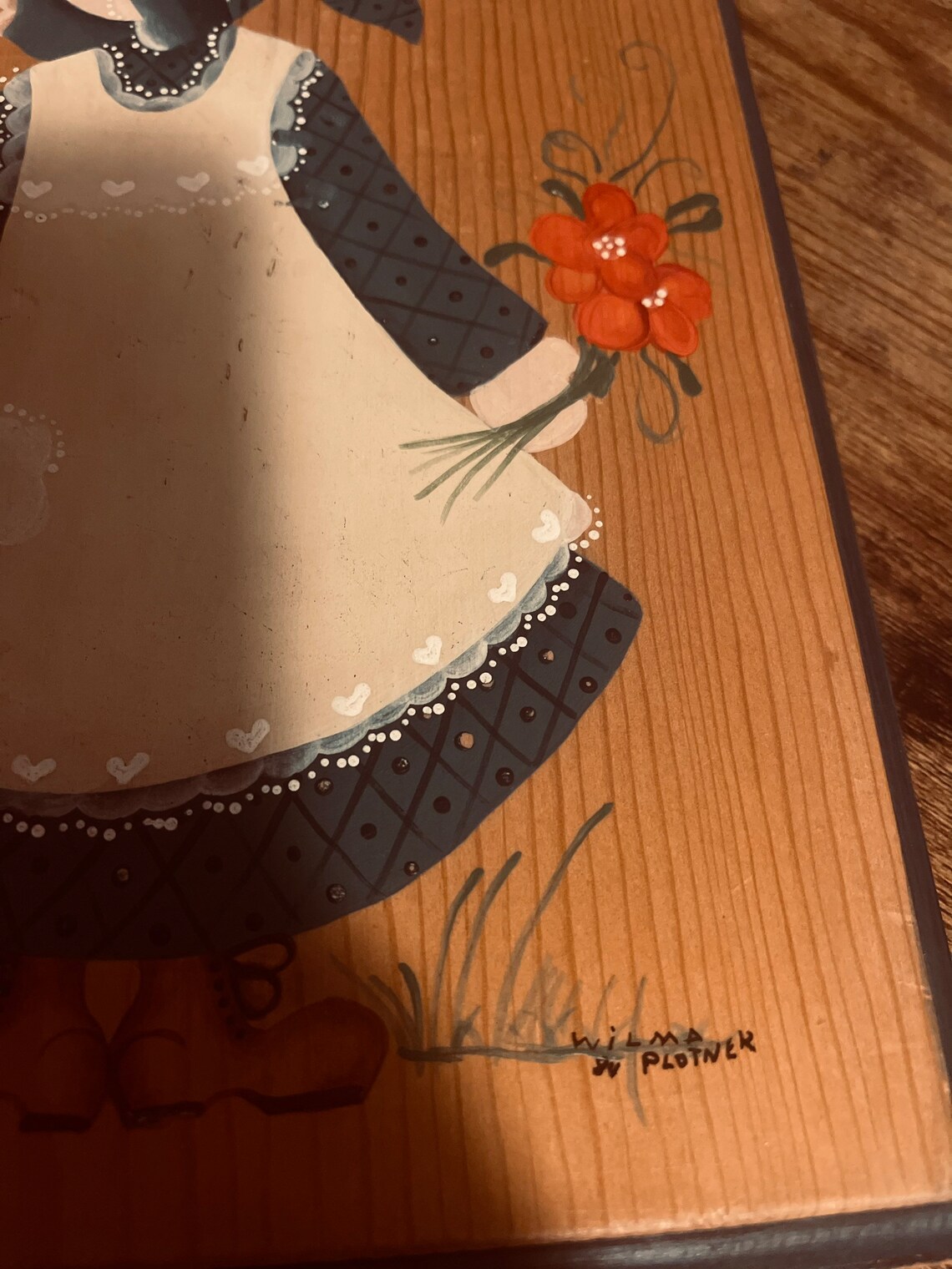 Vintage Original Painted in 1984 by Wilma Plotner - Etsy