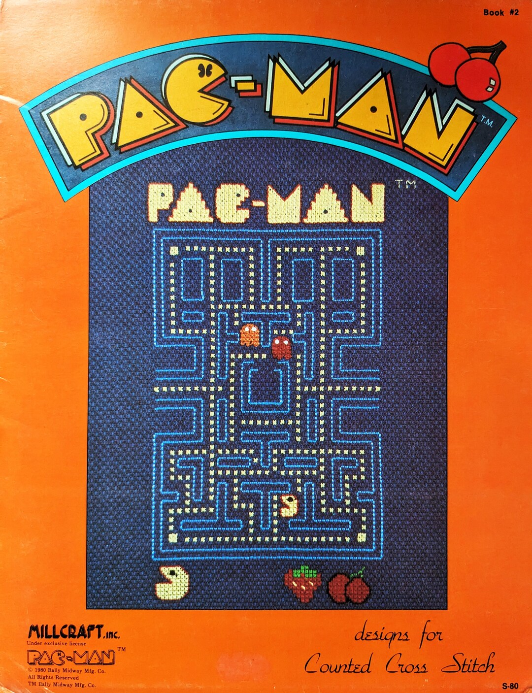 PAC MAN Cross Stitch Booklet - Etsy
