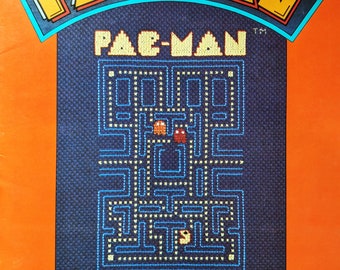 Vintage Pac-man Counted Cross Stitch Book, 1980 by Millcraft, Inc. - Etsy