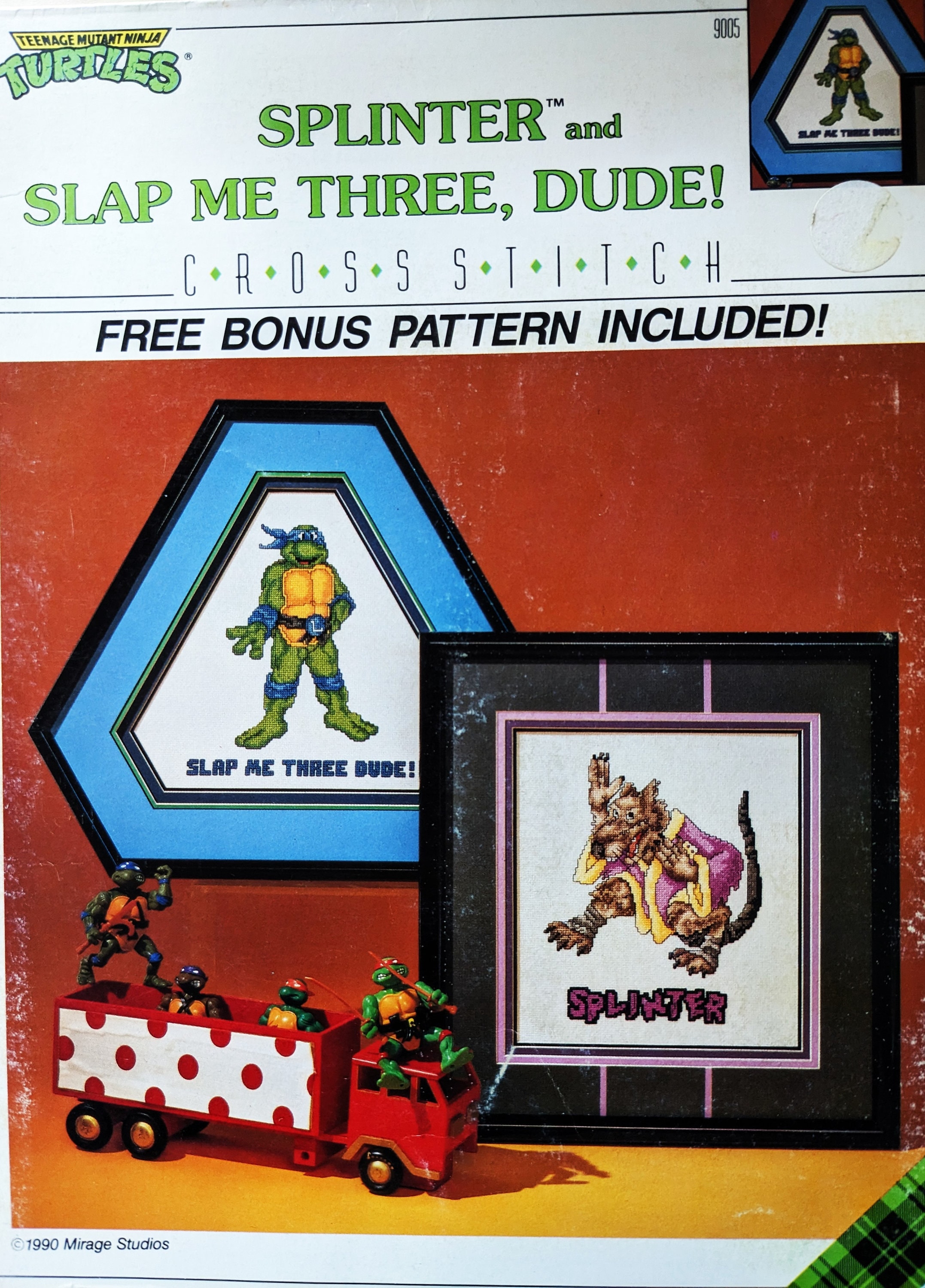 TMNT Teenage Mutant Ninja Turtles Cross Stitch Splinter and Slap Me ...