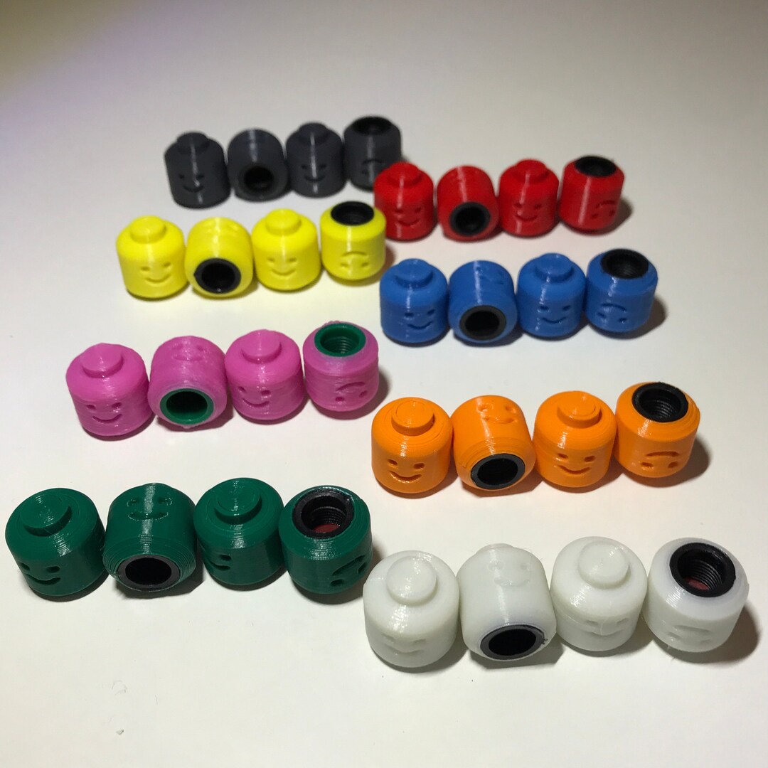 LEGO Head Style Car/bike Wheel Tyre Valve Caps - Etsy