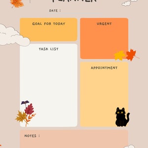 Spooky Season Printable Planner Bundle | Daily and Weekly Planner ...