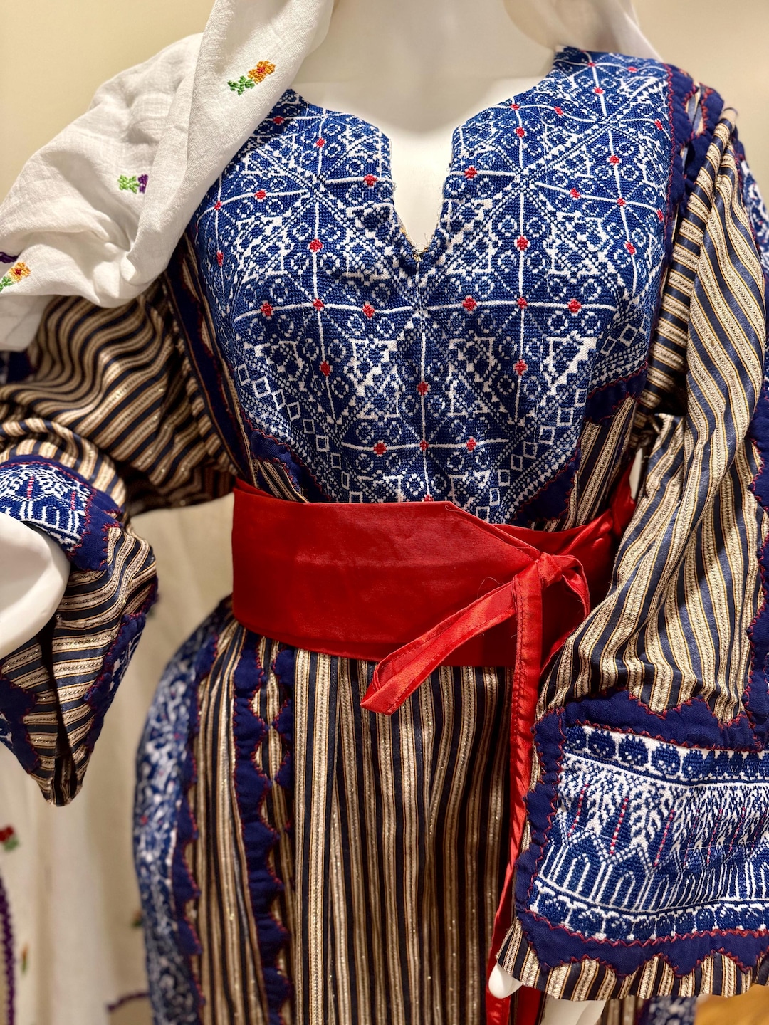 Royal Blue Cypress Handmade Palestinian Tatreez Dress - Etsy