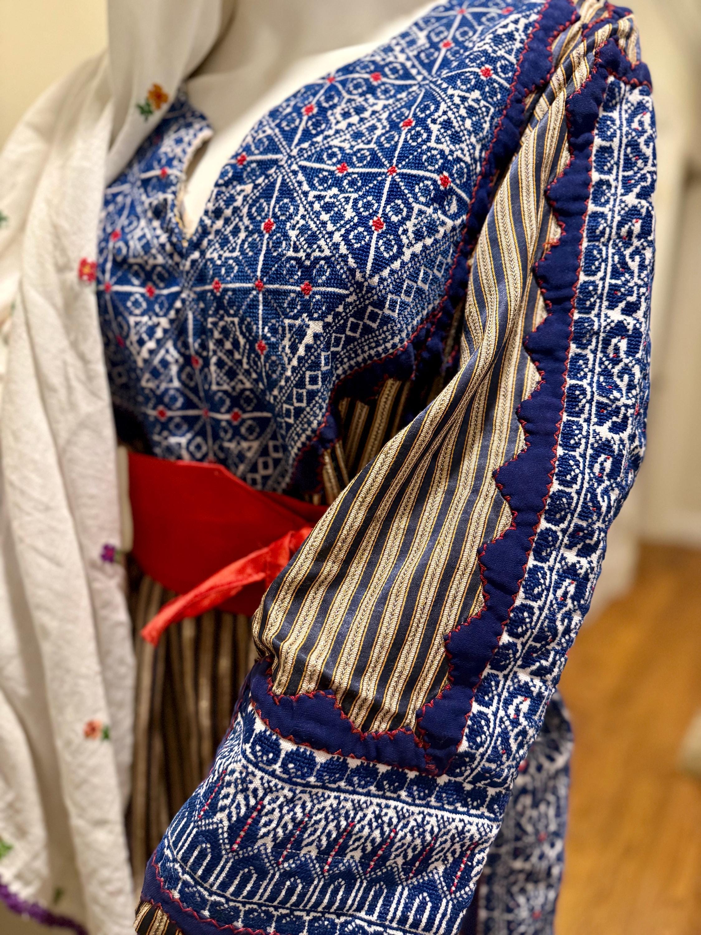 Royal Blue Cypress Handmade Palestinian Tatreez Dress - Etsy