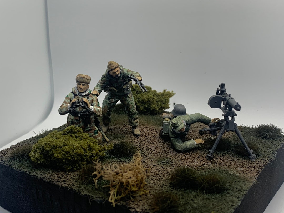 1/35 WW2 German Machine-gunners on the Eastern Front Diorama - Etsy