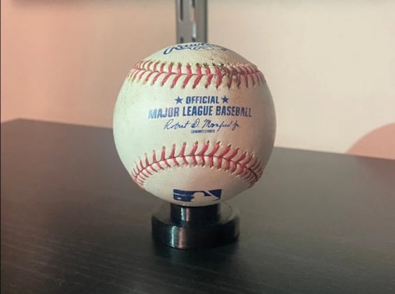 Baseball Display Stand / Baseball Desk Holder / Autographed - Etsy