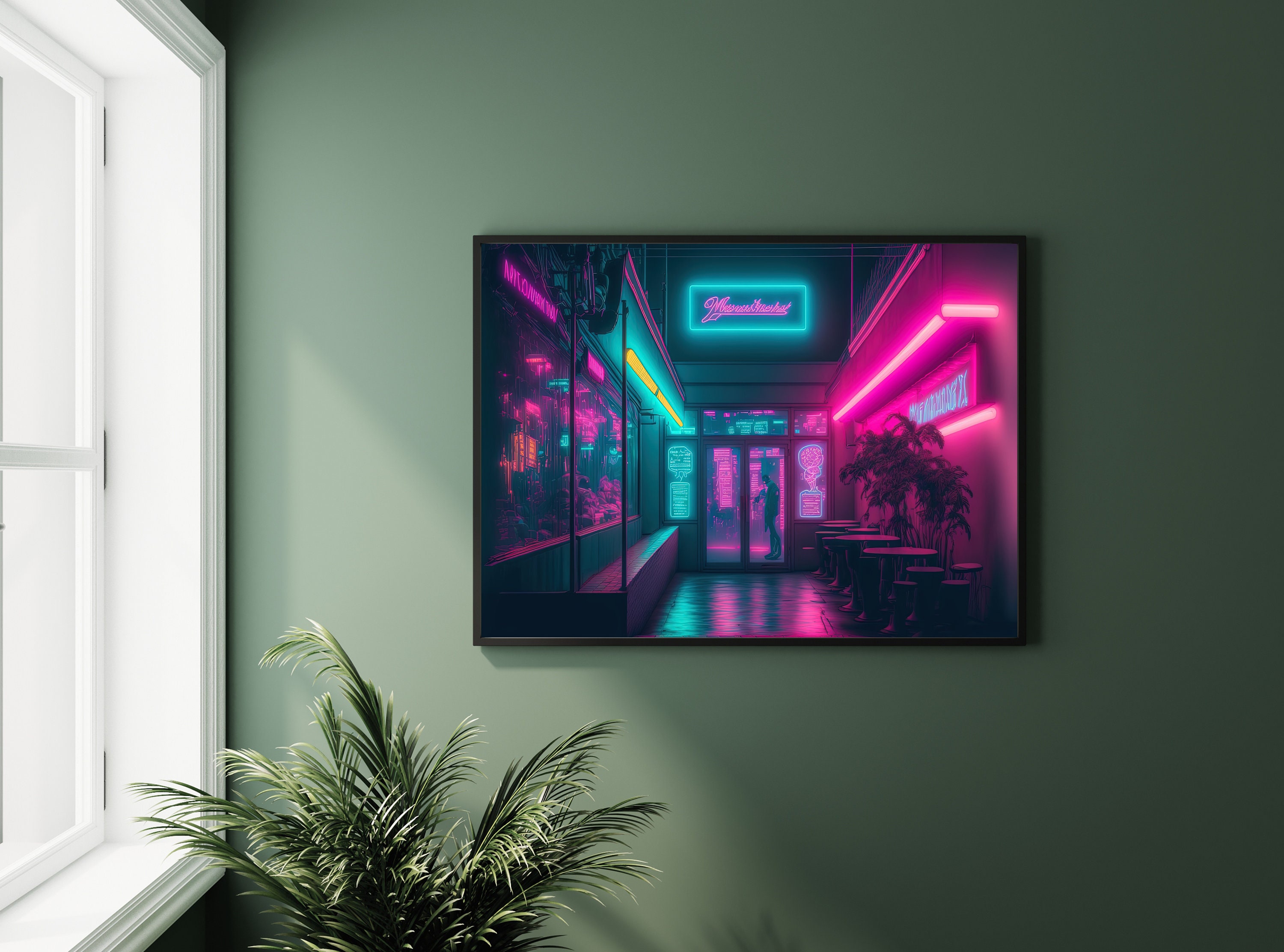 Vaporwave Poster Synthwave Poster Decor 80s Nostalgia - Etsy