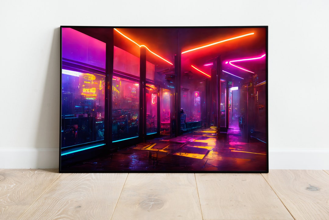 Vaporwave Poster Synthwave Wall Art Futuristic Retrowave 80s Nostalgia ...