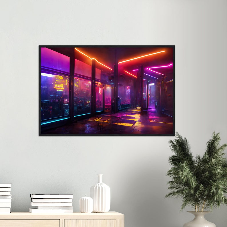Vaporwave Poster Synthwave Wall Art Futuristic Retrowave - Etsy