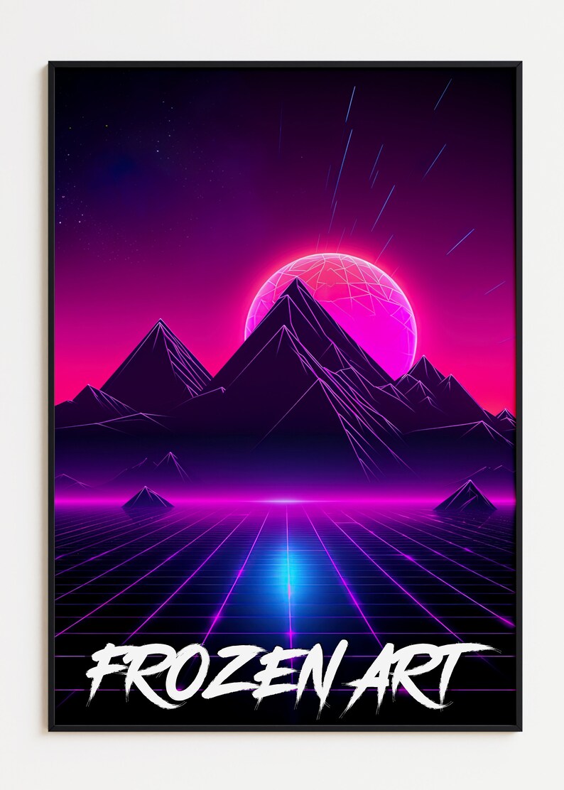 Synthwave Poster | Vaporwave Poster | 80s Nostalgia Retrowave Wall Art ...