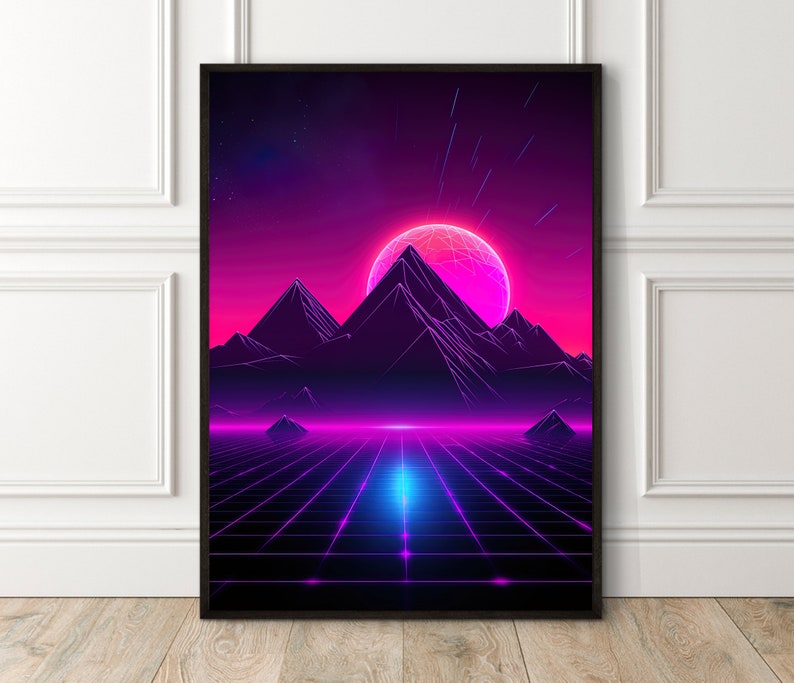 Synthwave Poster | Vaporwave Poster | 80s Nostalgia Retrowave Wall Art ...
