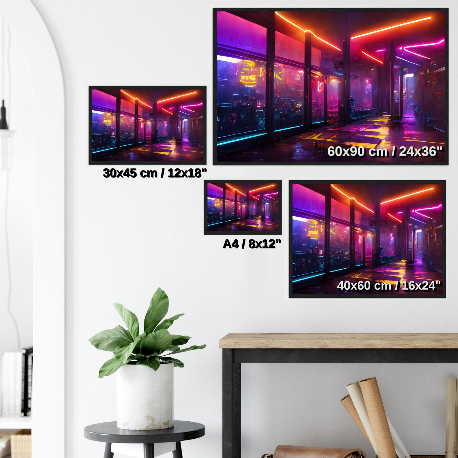 Vaporwave Poster Synthwave Wall Art Futuristic Retrowave - Etsy