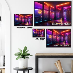 Vaporwave Poster Synthwave Wall Art Futuristic Retrowave 80s Nostalgia ...